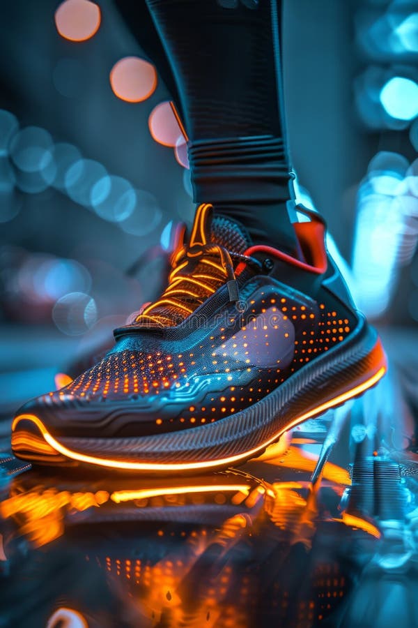 Smart Running Shoes with Real-time Biometric Data Display for Fitness ...