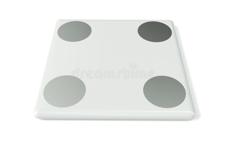 Smart Scales 3d Render on a White Background Stock Illustration ...