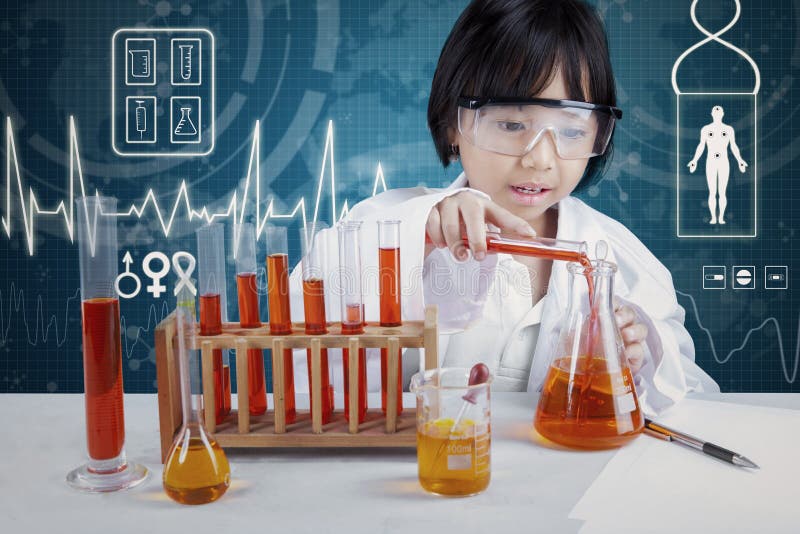Smart Scientist Doing Research Stock Photo - Image of female ...