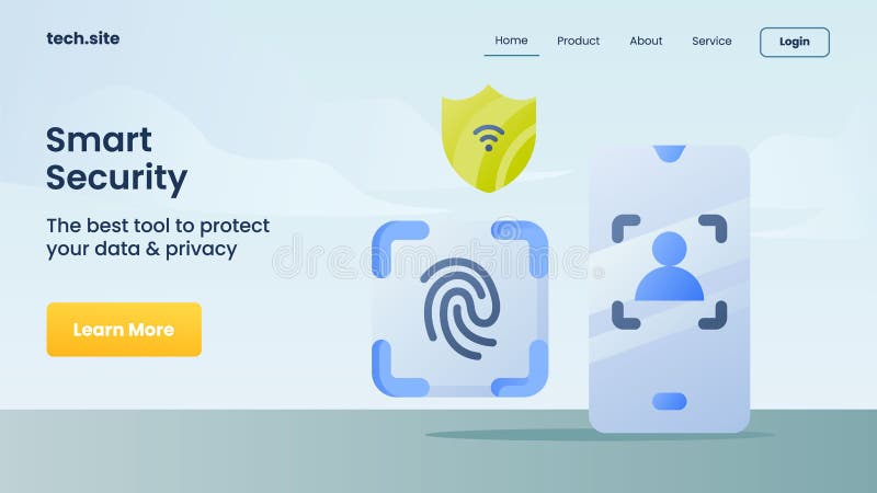 Smart Security Internet Security Protection Technology Concept for ...