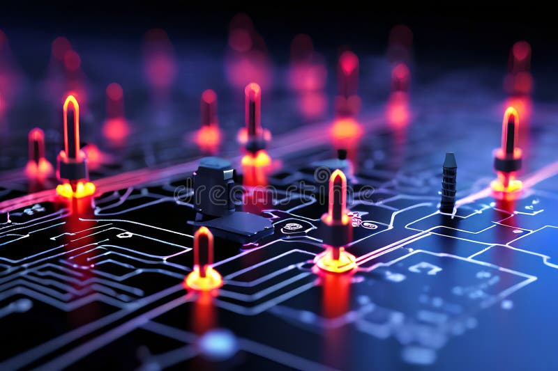 Iot Sensor Network, with Multiple Devices Collecting and Sharing Data Stock Illustration ...