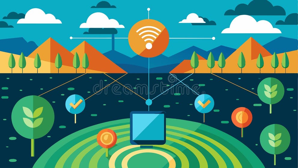 A Smart Sensor Network Spread Throughout a Field Providing a Detailed ...