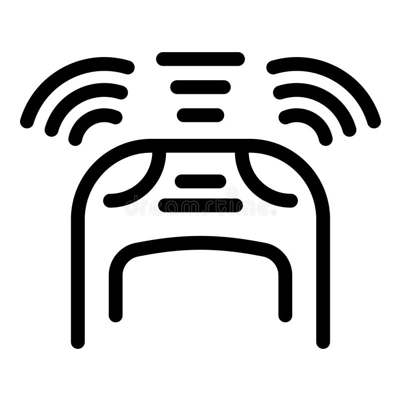 Smart Sensor Sending and Receiving Signal Icon Stock Illustration ...