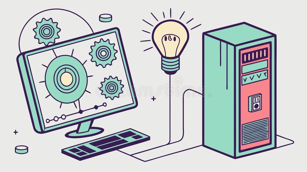 Smart Server System for Efficient Data Processing, Vector Design ...