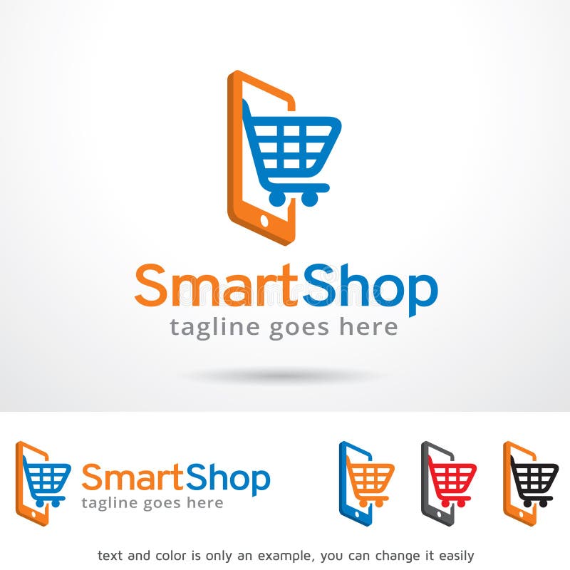 Smart Shop Logo Template Design Vector Stock Vector - Illustration of ...