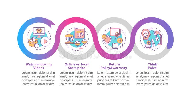 Smart Shopper Tips Vector Infographic Template Stock Vector ...