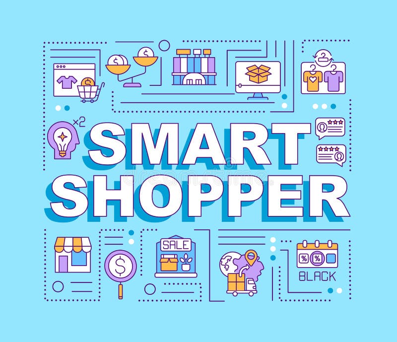 Smart Shopper, Vector Icon Set Stock Vector - Illustration of percent ... Smart Shopper, Vector Icon Set Stock Vector - Illustration of percent ...