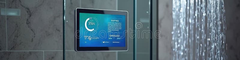 Smart Shower Display with Digital Controls and Water Temperature ...