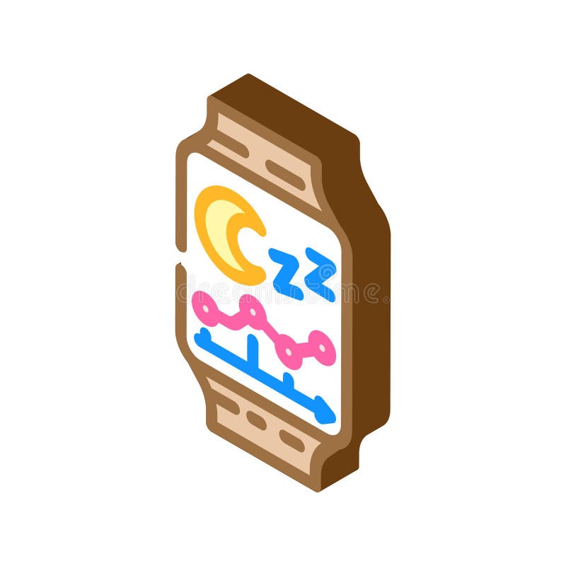 Smart Sleep Tracker Home Isometric Icon Vector Illustration Stock ...