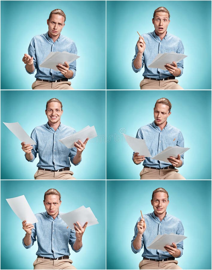 Smart Smiling Student with Great Idea Holding Notebook Stock Image ...