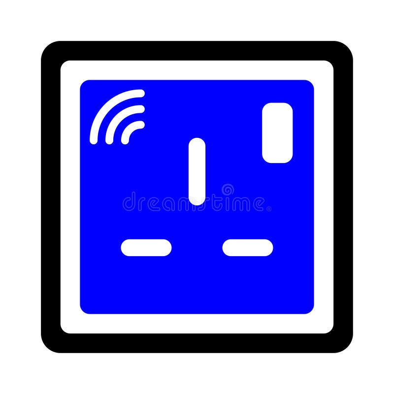 Smart Socket Icon stock vector. Illustration of smart - 265071410