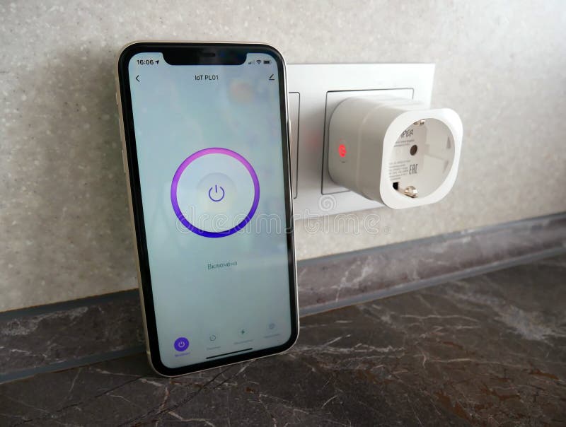 Smart Socket in the Interior of the House. Smart Socket for Controlling ...