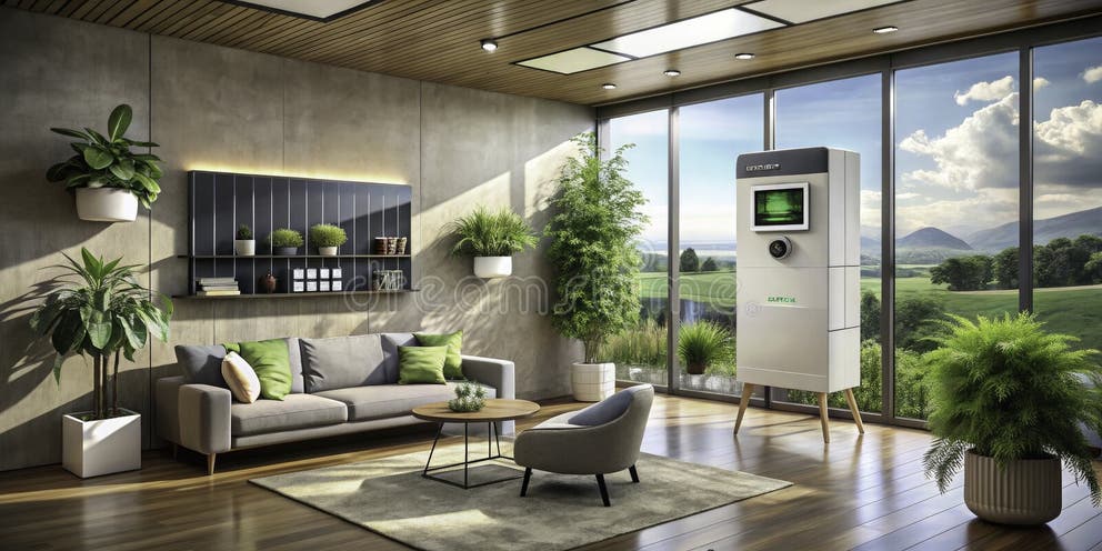 Smart Solar Inverter Control System Modern Home Energy Management and Clean Energy Solutions ...