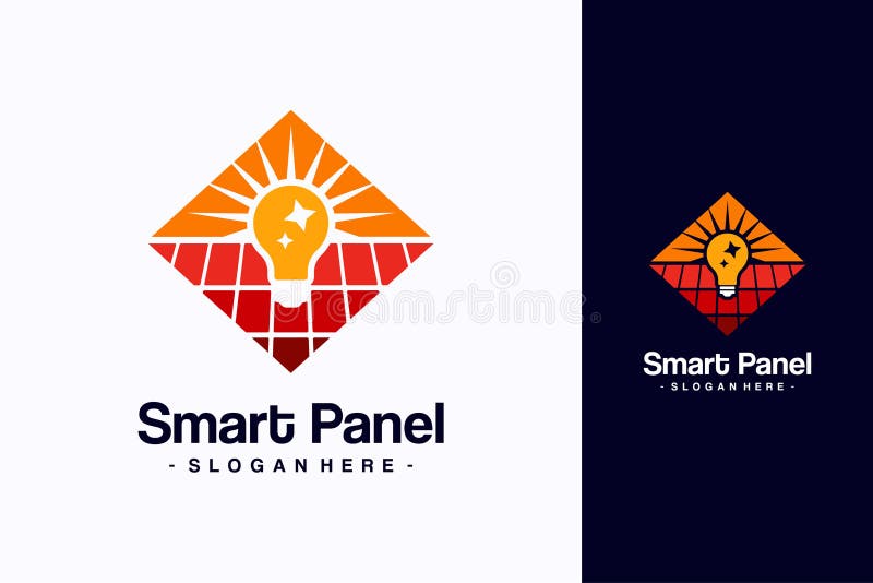 Smart solar logo stock vector. Illustration of power - 360255078