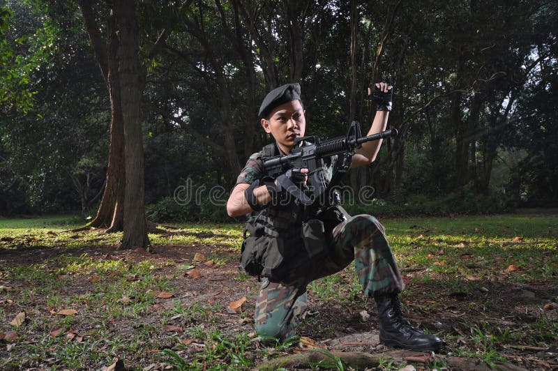 Smart Soldier Defending the Country Stock Photo - Image of army, fight ...