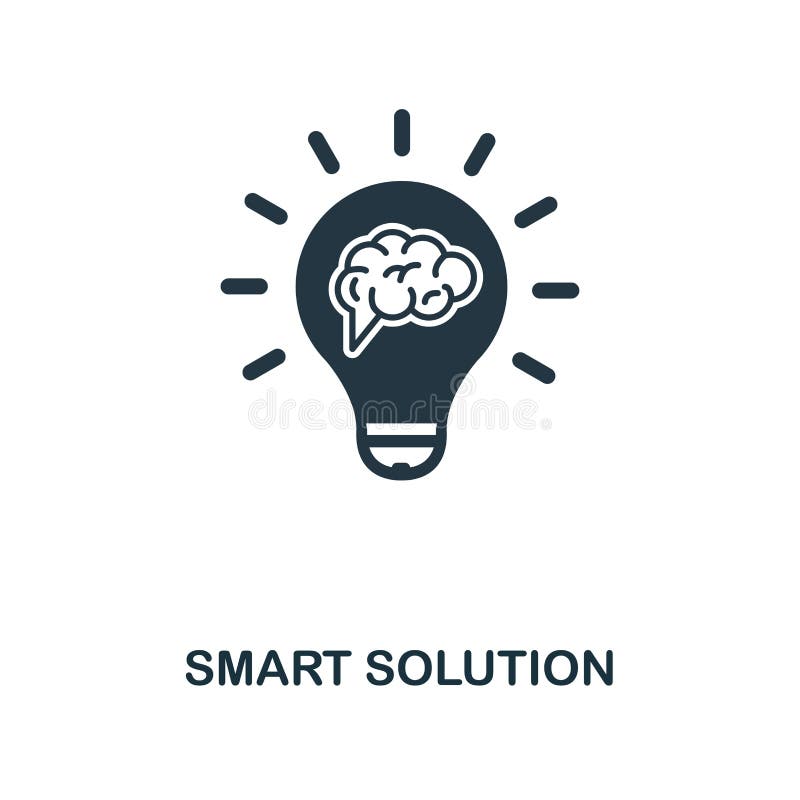 Smart Solution Creative Icon. Simple Element Illustration. Smart ...
