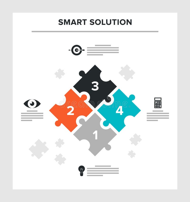 Smart Solution Vector Illustration Concept Stock Vector - Illustration ...