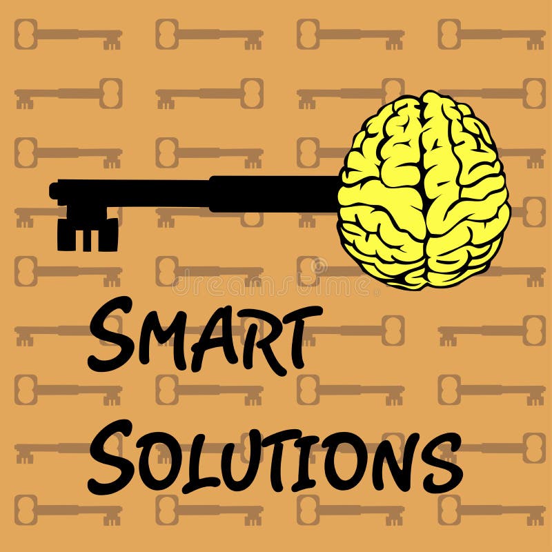 Smart solutions stock vector. Illustration of future - 65720430