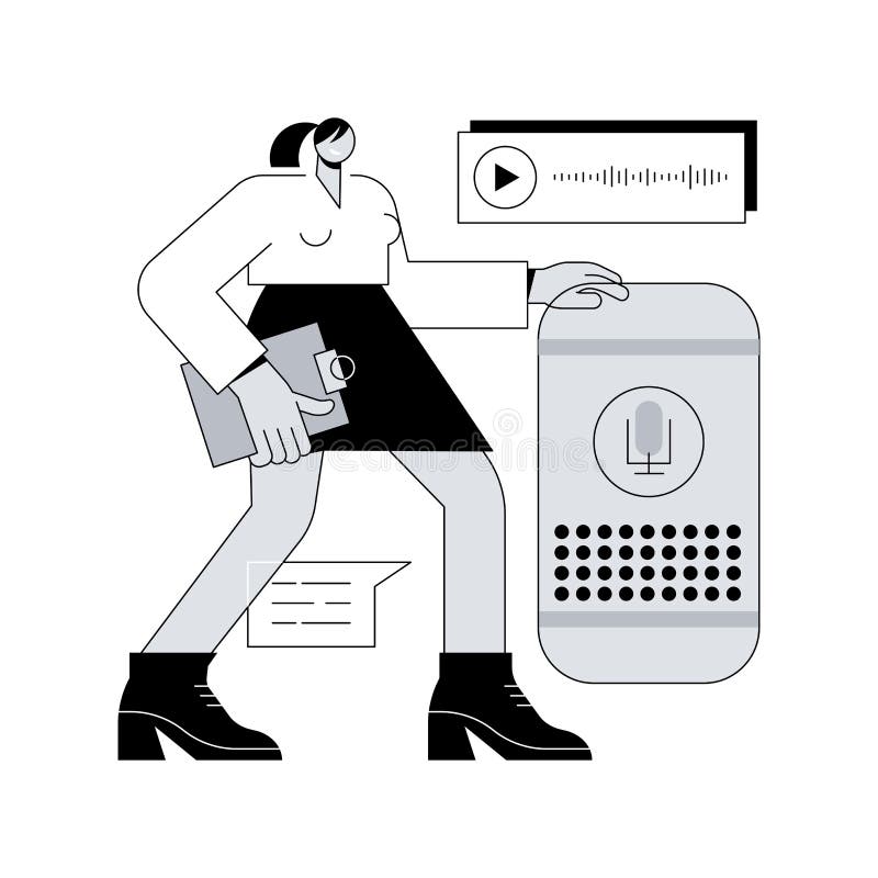 Smart Speaker Abstract Concept Vector Illustration Stock Vector ...