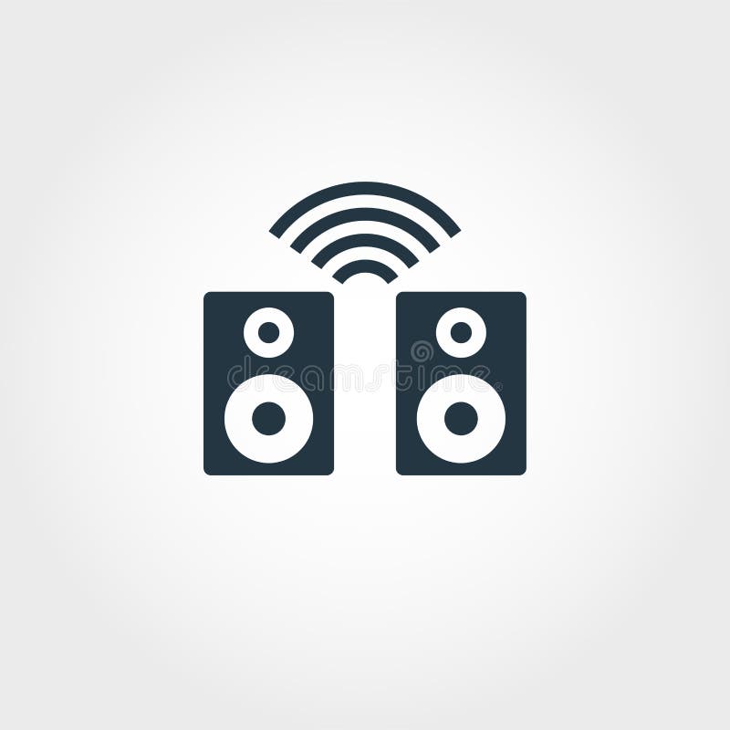 Smart Speaker Icon in Two Colors Design. Premium Style from Smart ...