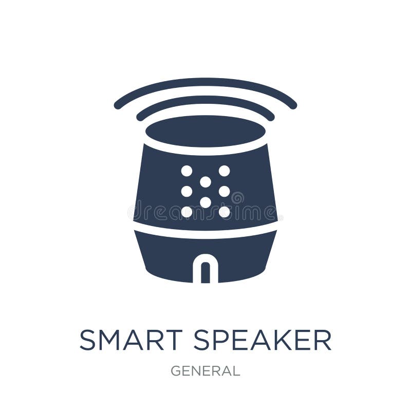 Smart Speaker Icon. Trendy Flat Vector Smart Speaker Icon on White ...
