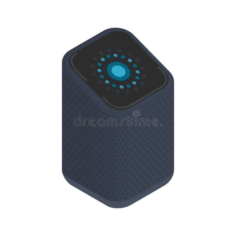 Smart Speaker Icon stock vector. Illustration of concept - 222571545