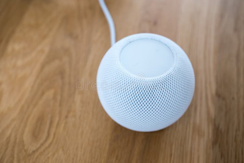 Smart Speaker on Table Desk, Voice Controlled, Device, Smart Home ...