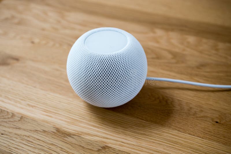 Smart Speaker on Table Desk, Voice Controlled, Device, Smart Home ...