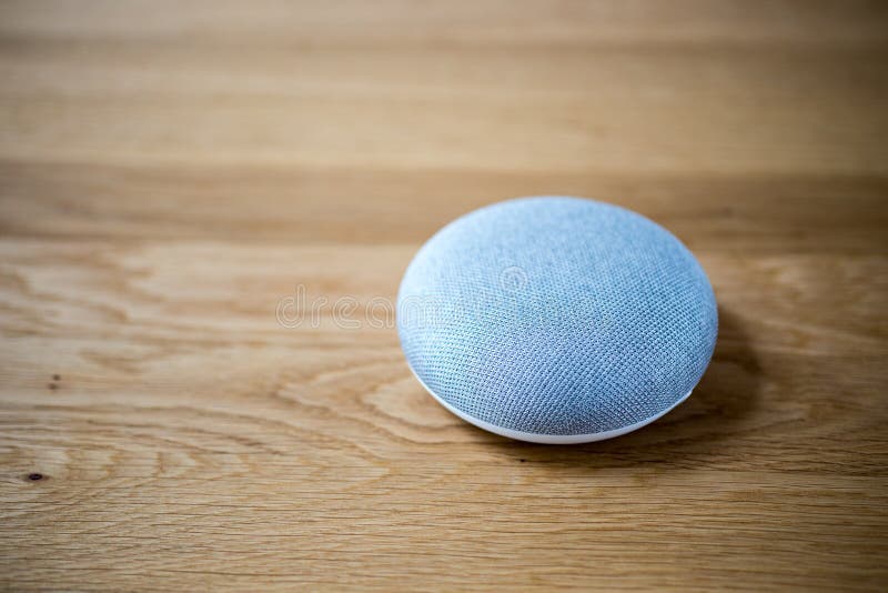 Smart Speaker on Table Desk, Voice Controlled, Device, Smart Home ...