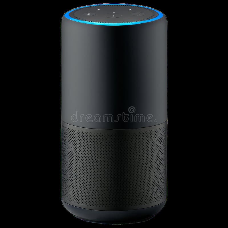 Smart Speaker with Voice Assistant Isolated in Sleek Design Stock Image ...