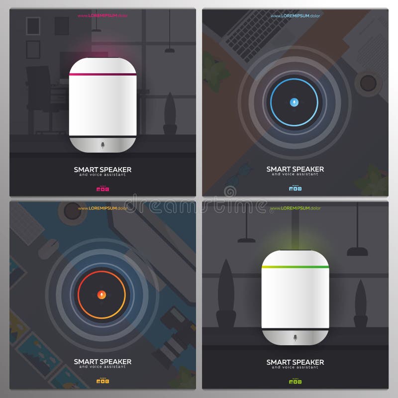 Smart Speaker with Voice Control. Voice Control of Smart House. IoT ...