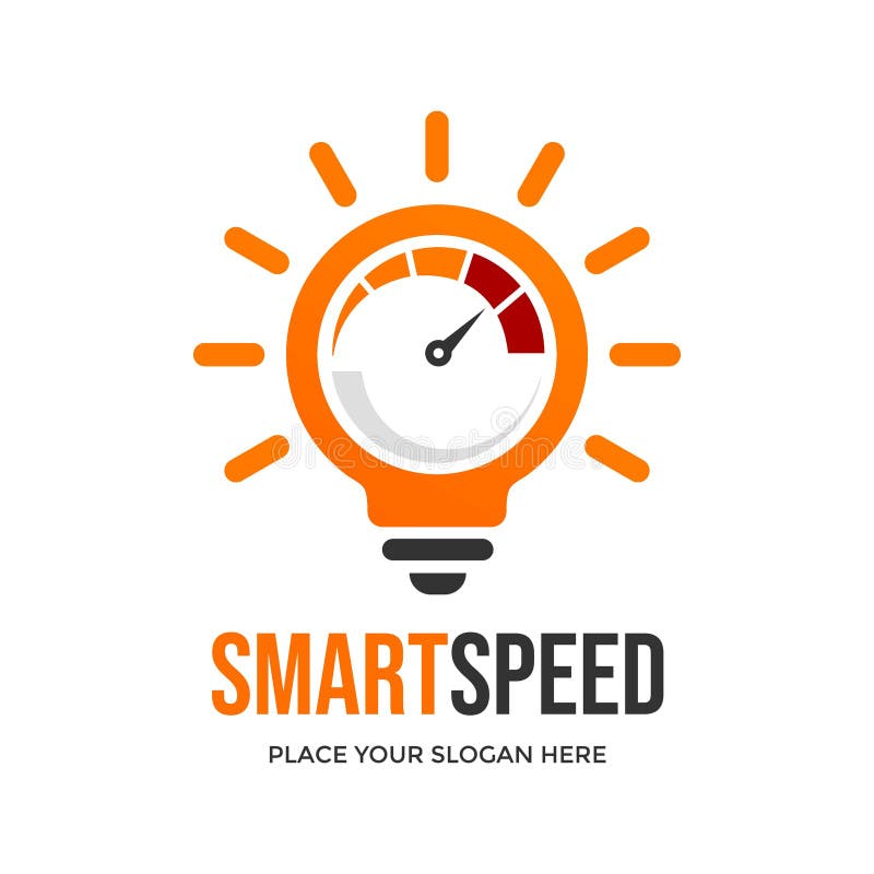 Smart Speed Vector Logo stock vector. Illustration of positive - 263651052