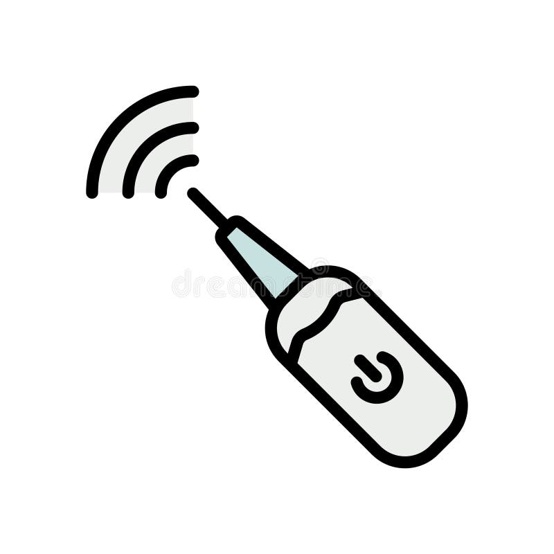 Smart Spoon Ear Stick Color Icon. Device for Cleaning Ears Simple ...