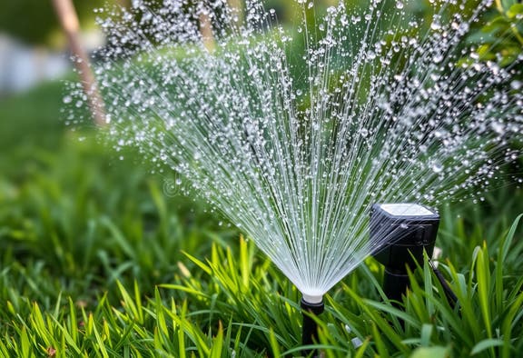 Smart Sprinkler System Adjusts Watering Schedule Based on Weathe Stock ...