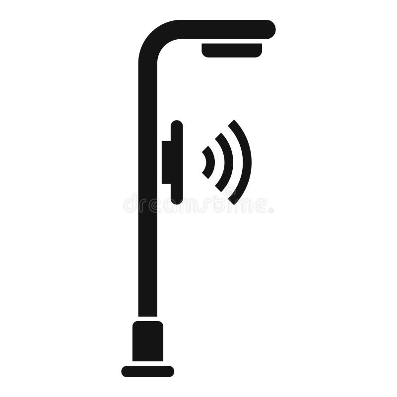 Smart Stop Control Icon Simple Vector. Road Sensor Stock Illustration ...