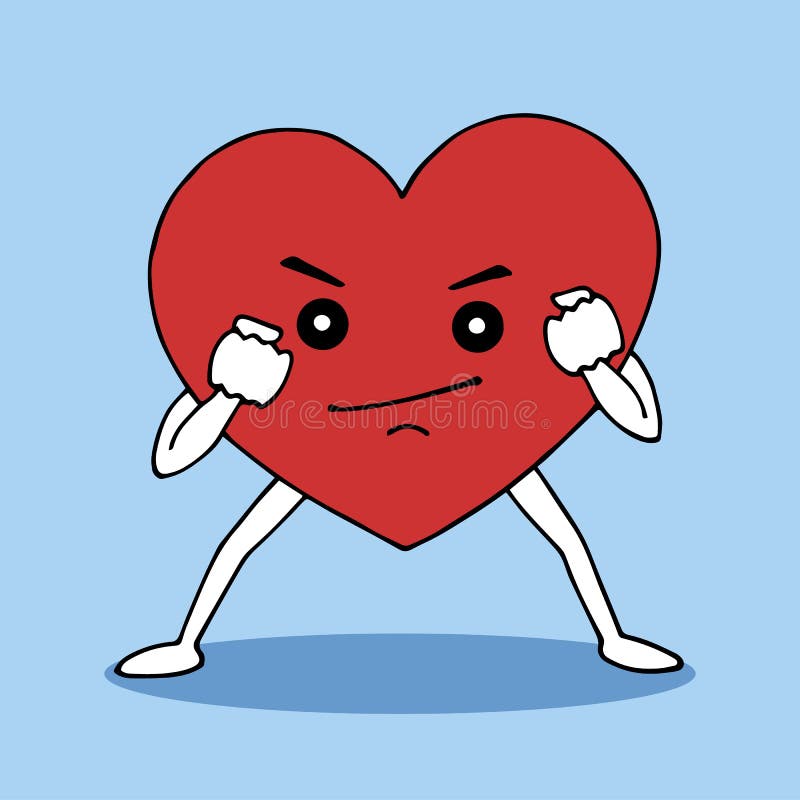 Strong Heart stock vector. Illustration of nutrition, human - 4184097