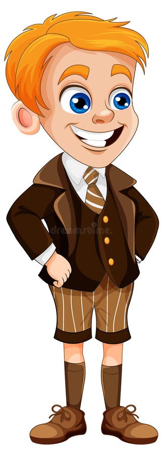 Smart Student Boy Cartoon Character Stock Vector - Illustration of ...