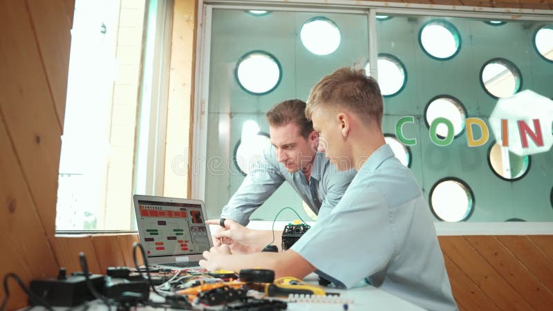 Student Present Coding Program and Car Model To Skilled Teacher ...