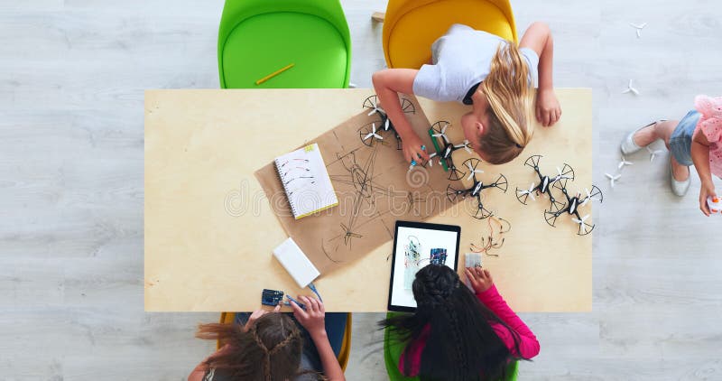 Smart Students Design Drone from a Creative Sketch Drawing. Testing and ...