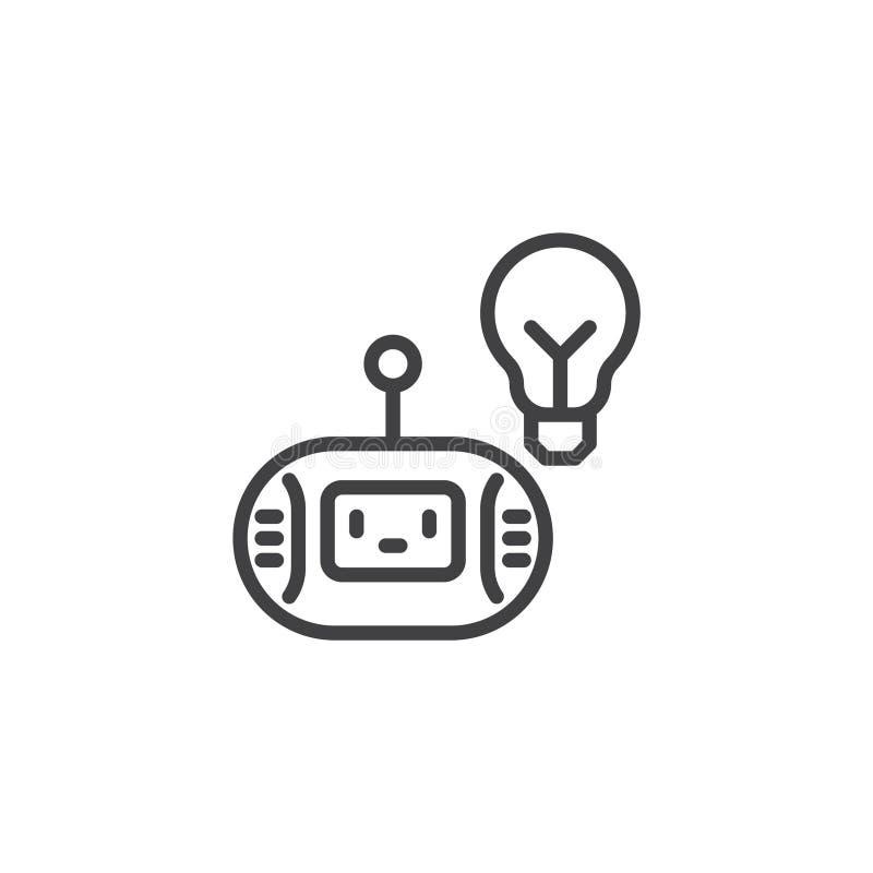 Smart Suggestion line icon stock vector. Illustration of idea - 367496456