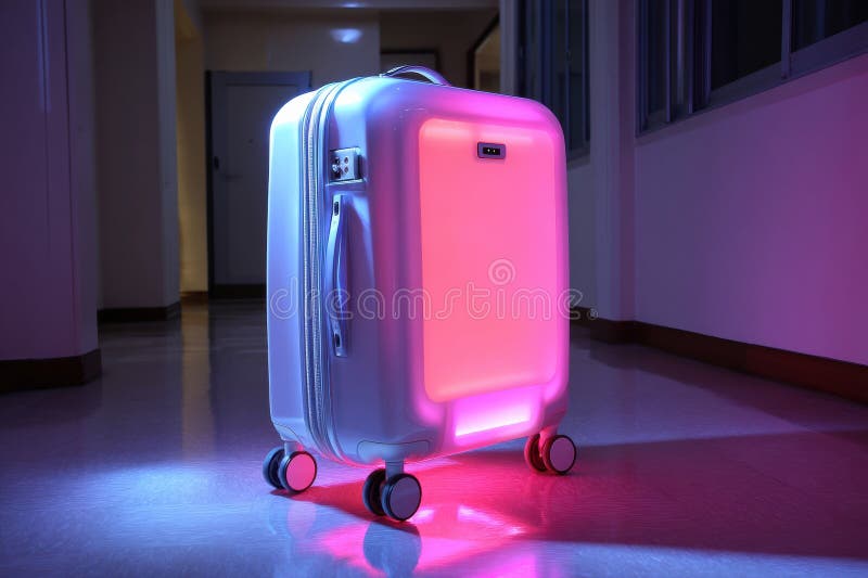 Smart Suitcase with Glowing Features, Digital Lock, and Smooth Wheels ...