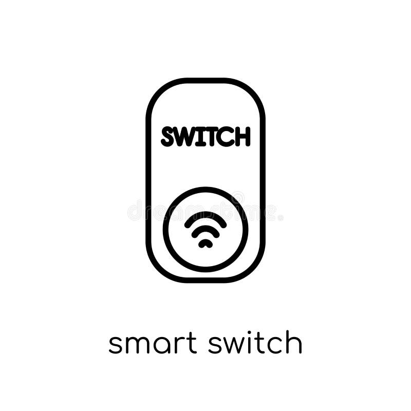 Smart Switch Icon. Trendy Modern Flat Linear Vector Smart Switch Stock ...