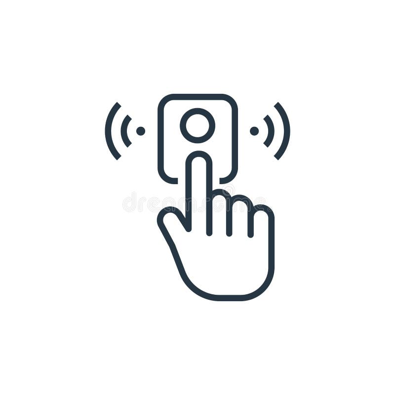Smart Switch Icon Vector from Smart Home Concept. Thin Line ...