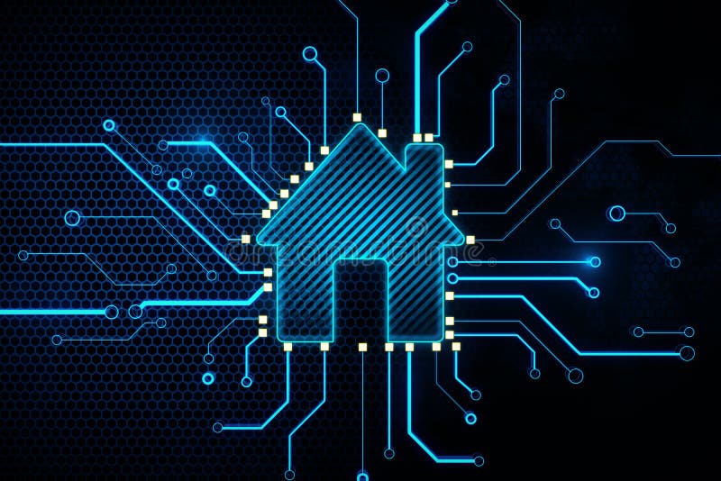 Smart System Management and Smart Home Technologies Concept with ...