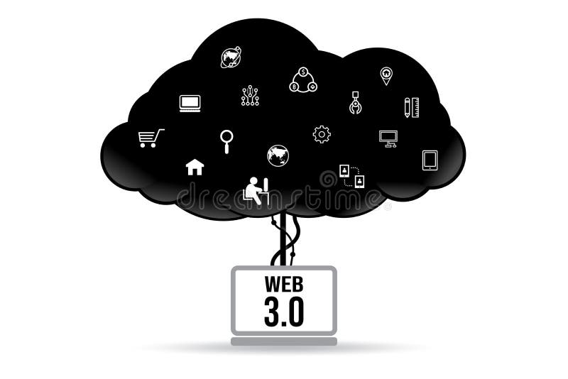 Smart System Web 3.0 or with Technology Icons Stock Vector ...