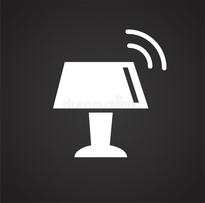 Smart Table Lamp on White Background for Graphic and Web Design, Modern ...