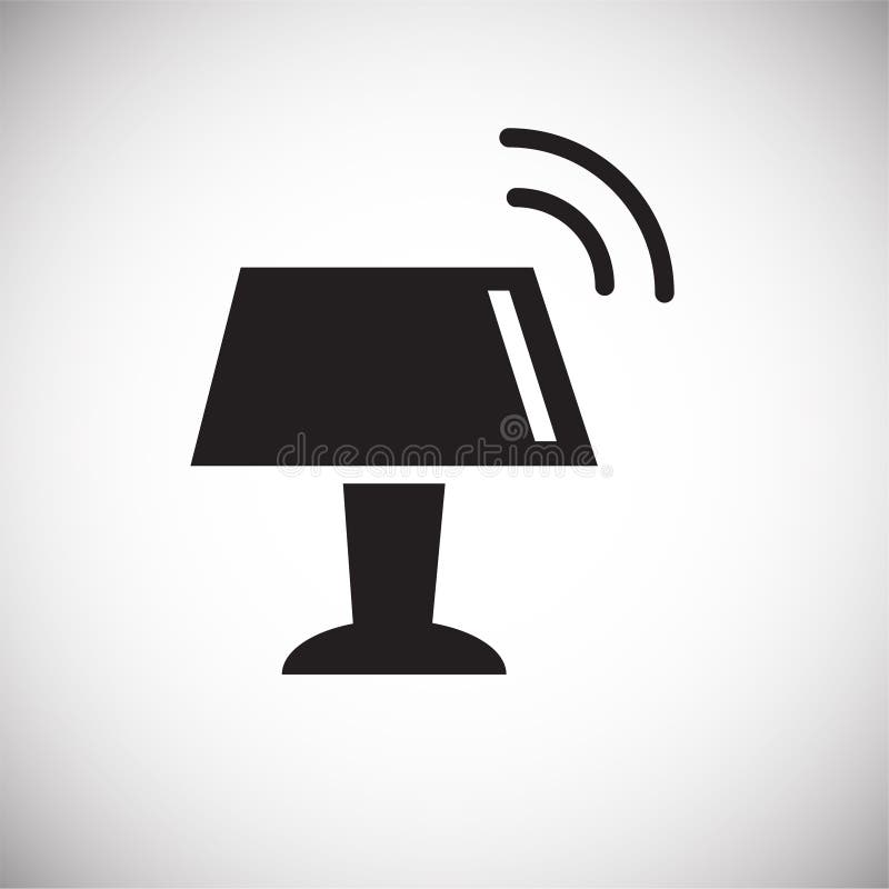 Smart Table Lamp on White Background for Graphic and Web Design, Modern ...