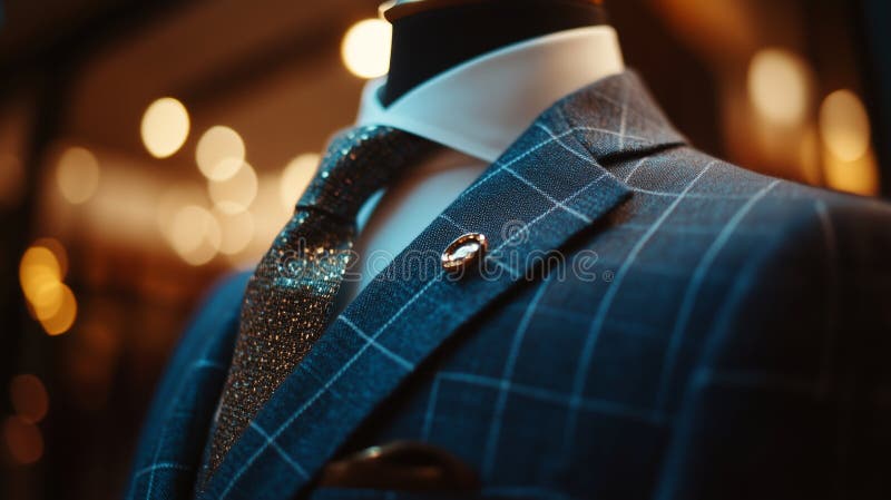 Smart Tailor Suit on Mannequin Stock Image - Image of jacket ...