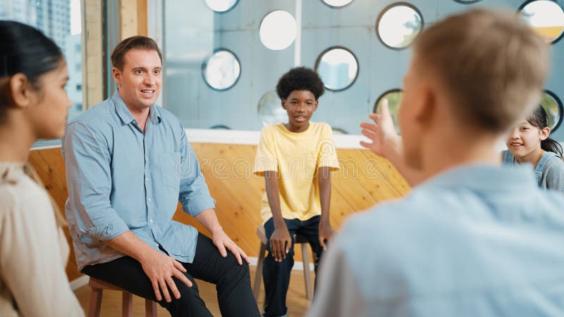 Teacher Talk about Mental Health Problem and Sharing Idea with Boy ...