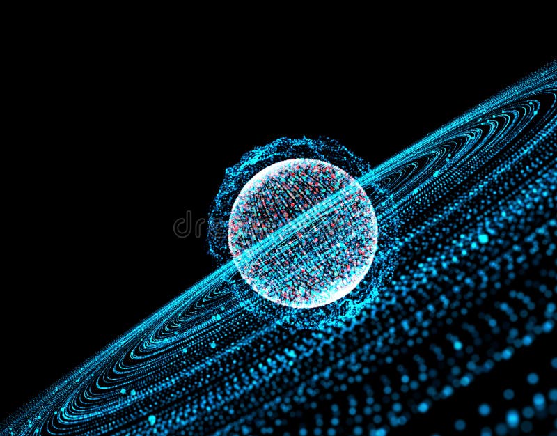 Smart Technology Planet and Data Transmission, Global Internet Digital ...